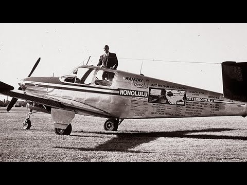 Today in Aviation history 01-13-1949 Bill Odum Beechcraft A35 FAI world ...