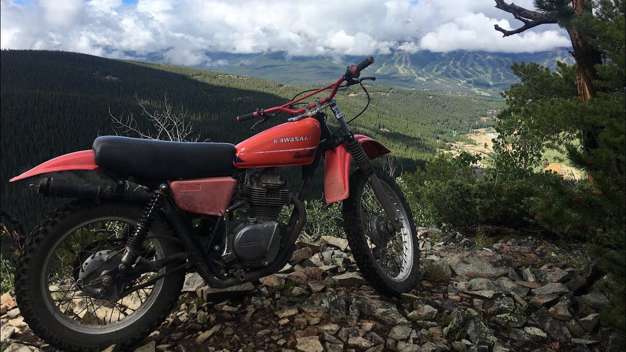 1978 Kawasaki KL250–A day in the life. - YouTube