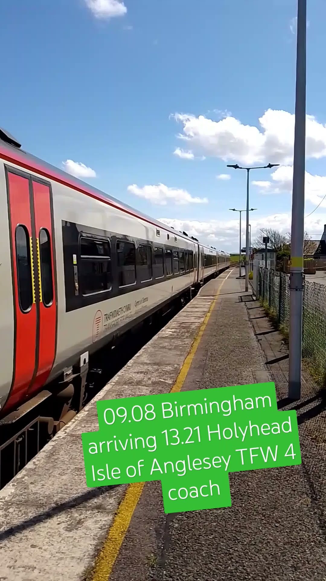 TFW Birmingham to Holyhead Isle of Anglesey 🏴󠁧󠁢󠁷󠁬󠁳󠁿 Wales - YouTube
