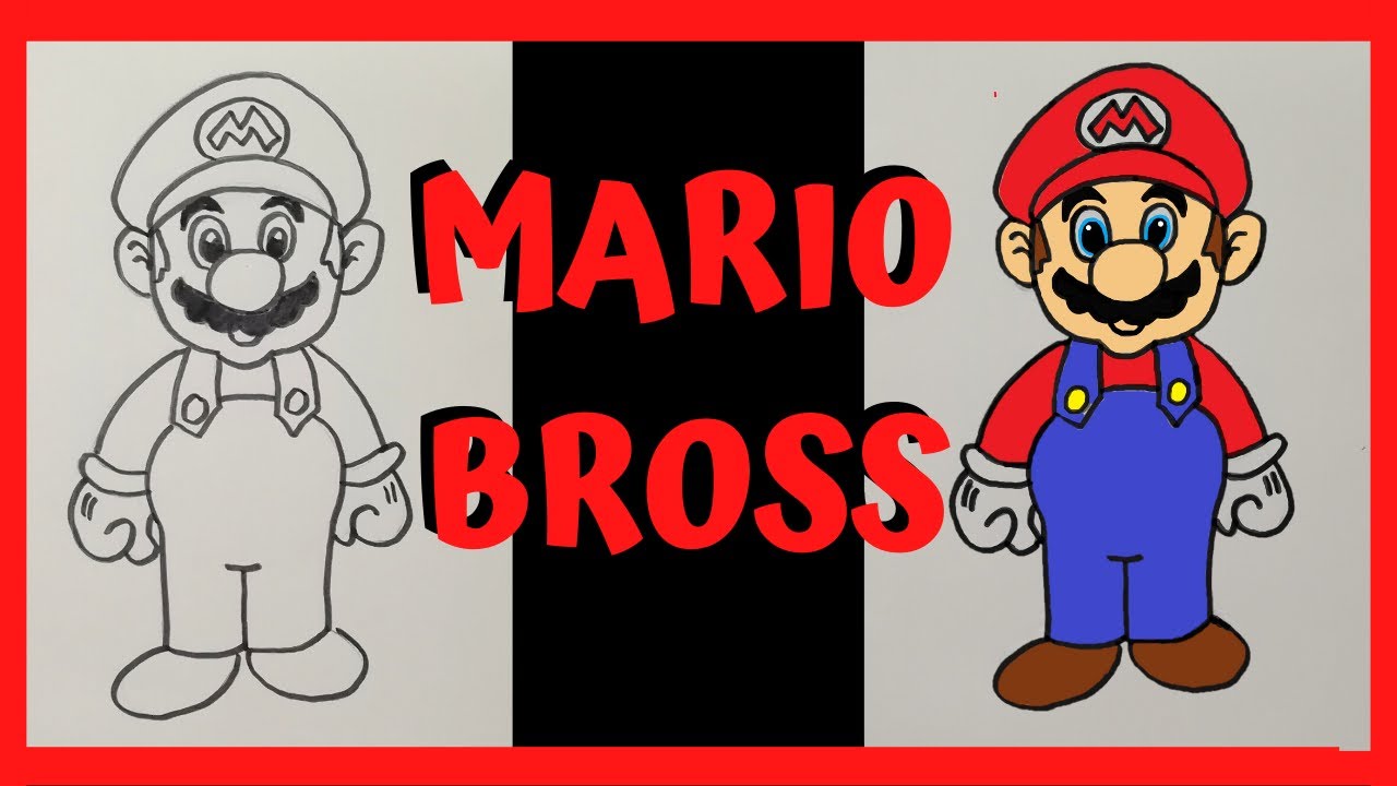 COMO DIBUJAR MARIO BROSS - YouTube