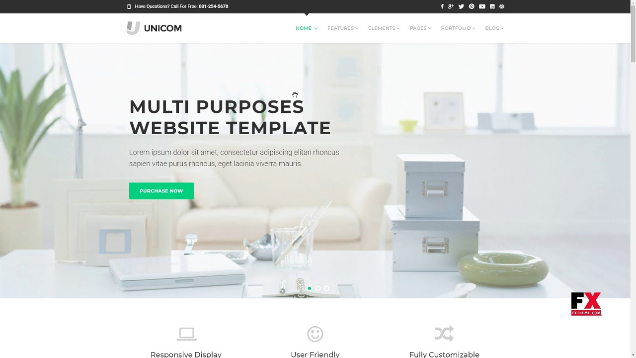 Unicom Responsive Multi Purpose Joomla Template Gayelord Russe - YouTube