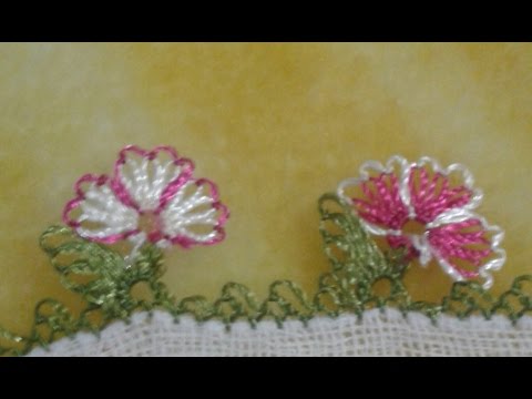 İğne oyası modelleri 6 karanfil modeli