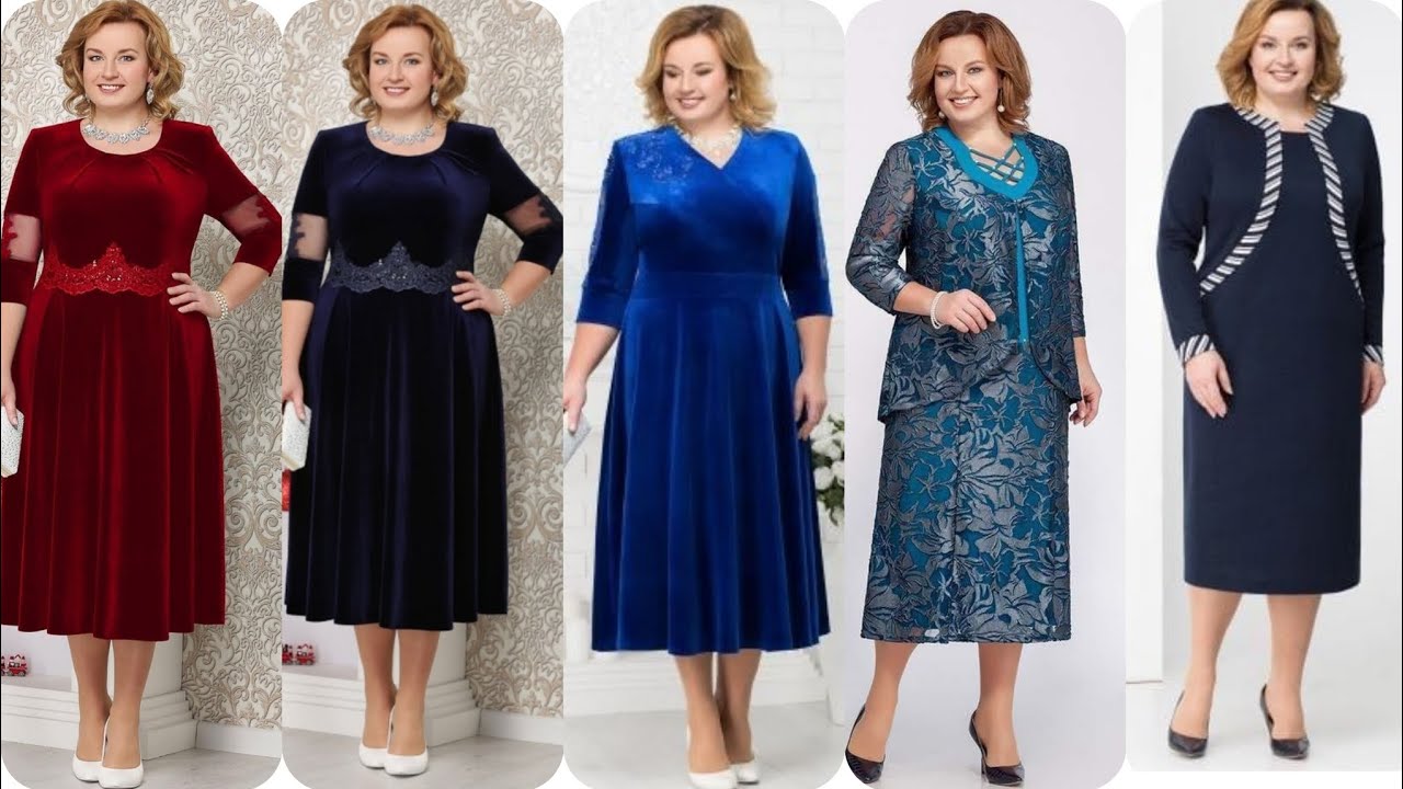 Pretty beautiful plus size clothing ideas//women's dresses ideas - YouTube