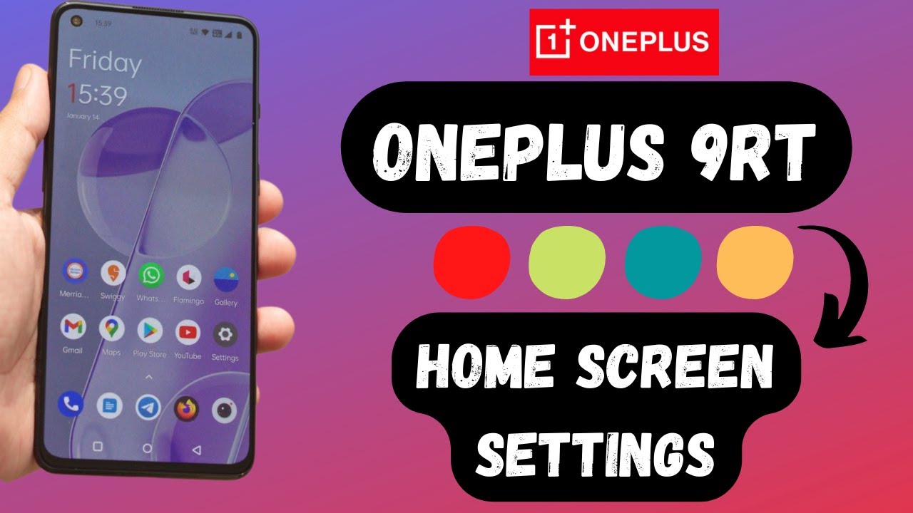 OnePlus 9RT Home screen Settings || Customize Home Display Oneplus 9rt - YouTube