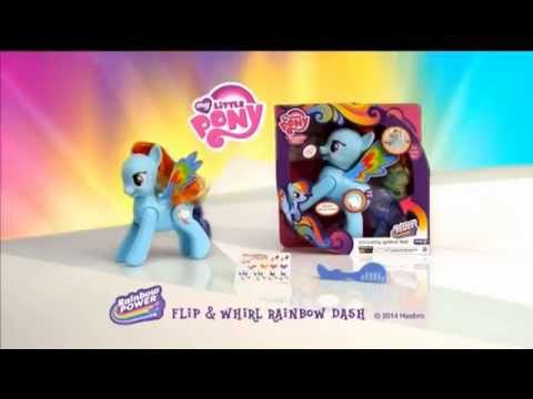 โฆษณา ม้าน้อยโพนี่ My Little Pony Flip & Whirl Rainbow Dash Pony Figure ...