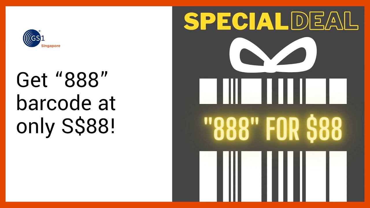 Special Promotion: Get “888” barcode at only S$88 - YouTube