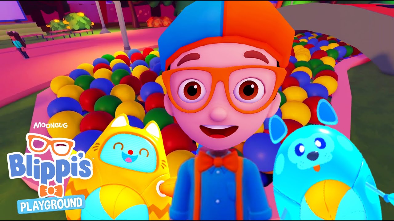 Blippi Learns About Colors in Roblox! Ball Pits, Playgrounds & MORE ...