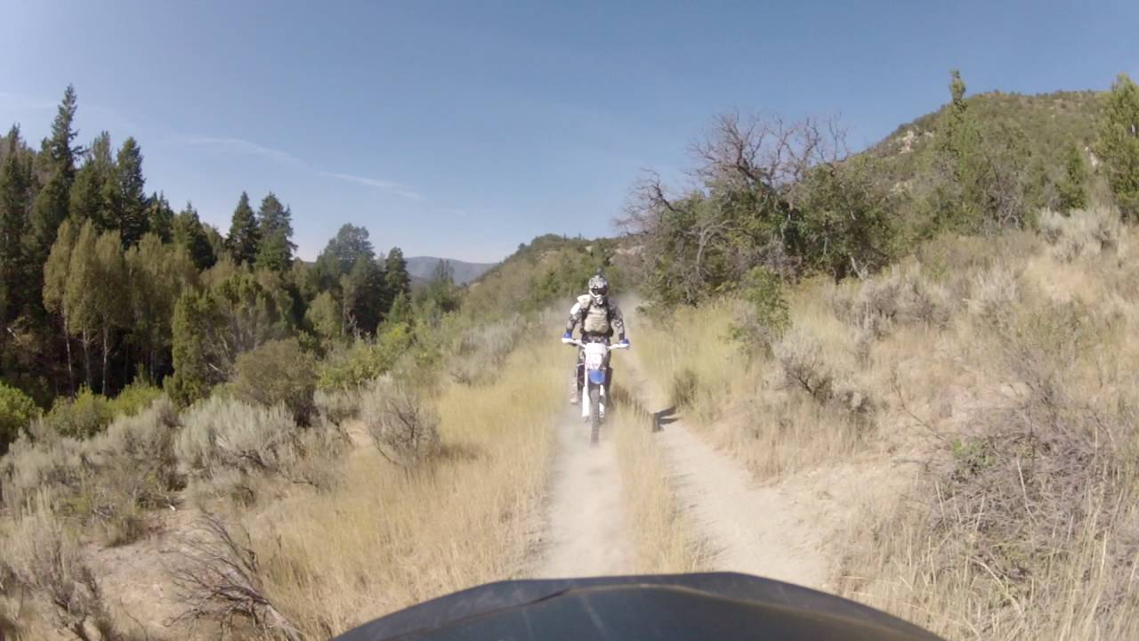 Rear View camera gets pushed down on atv trail - YouTube