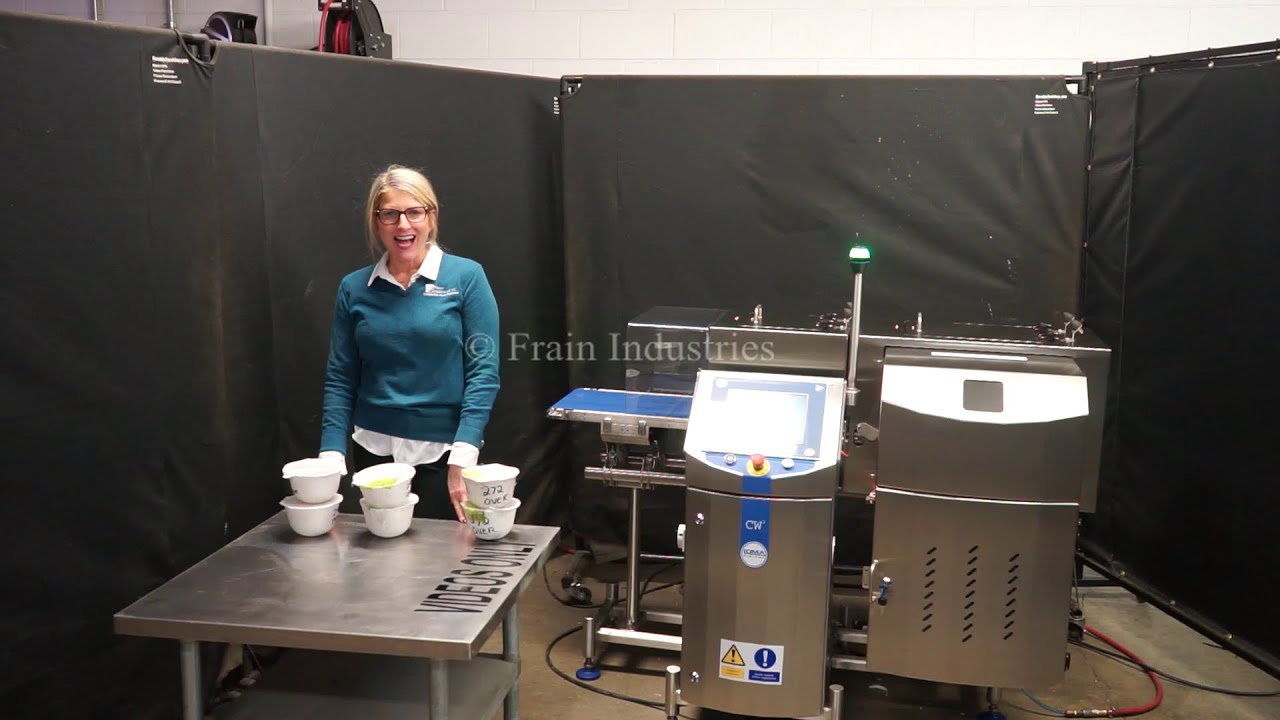 Loma Checkweigher Belt CW3 1500 Demonstration - YouTube