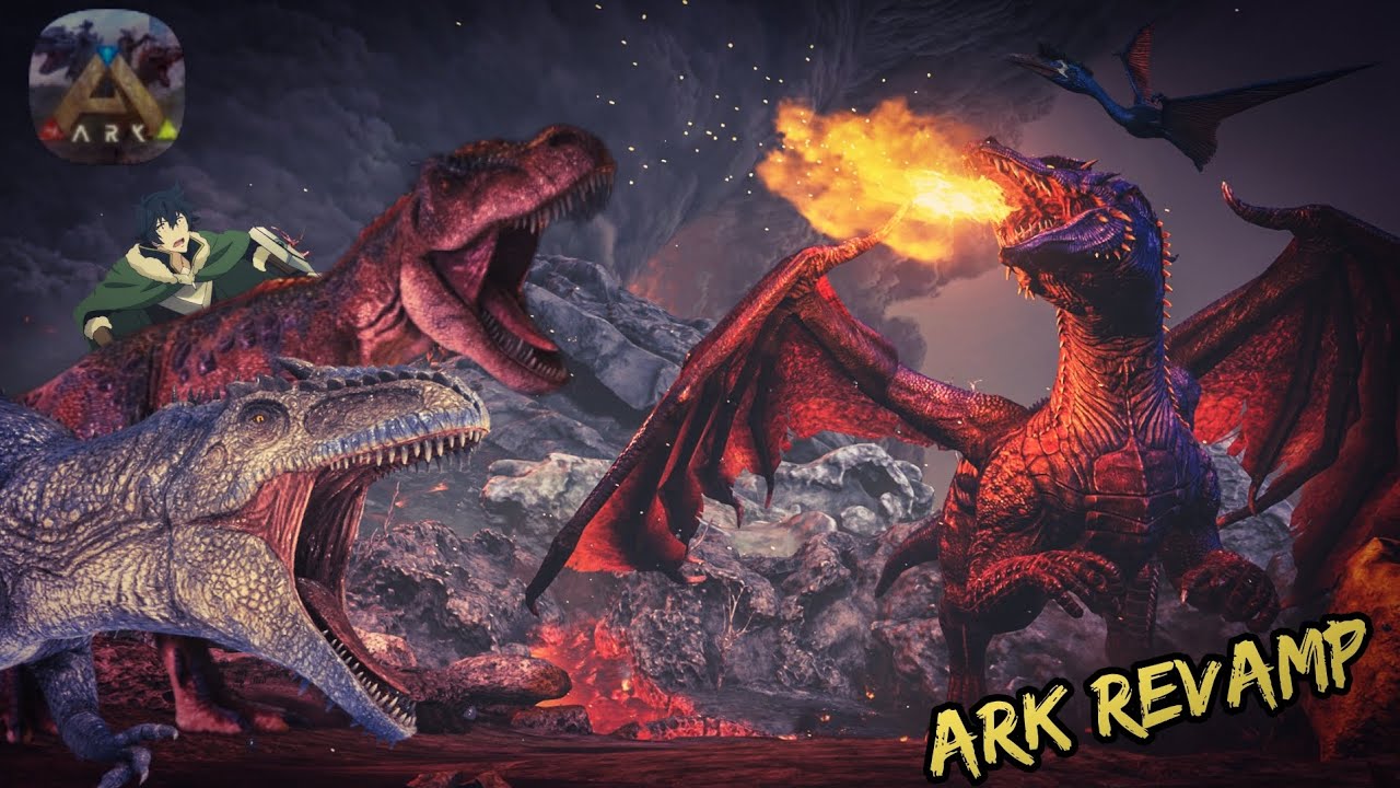 Jogando ark revamp pela primeira vez ,eu acho #arkrevamp #arkmobile ...