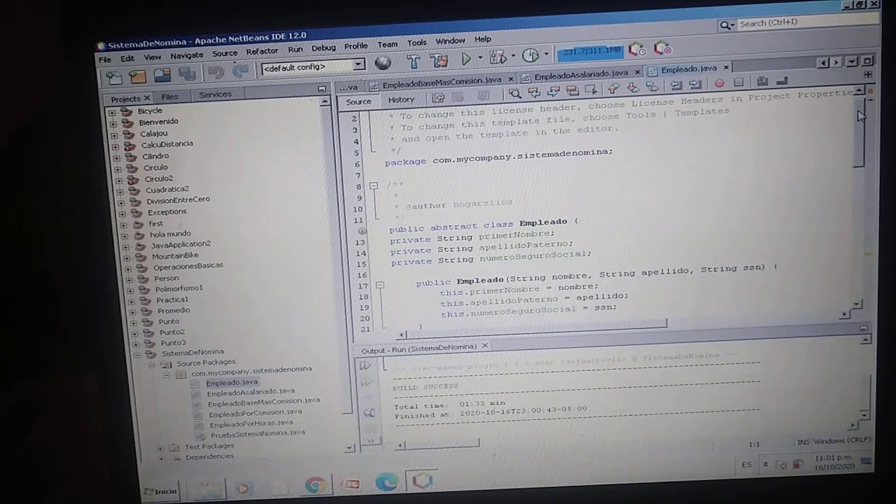 Java.Sistema de nomina - YouTube