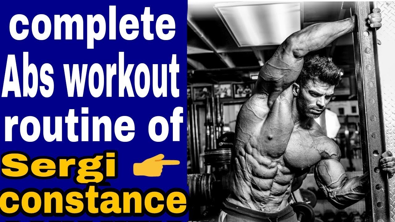 Sergi constance fitness model complete abs workout routine #Ripped abs ...