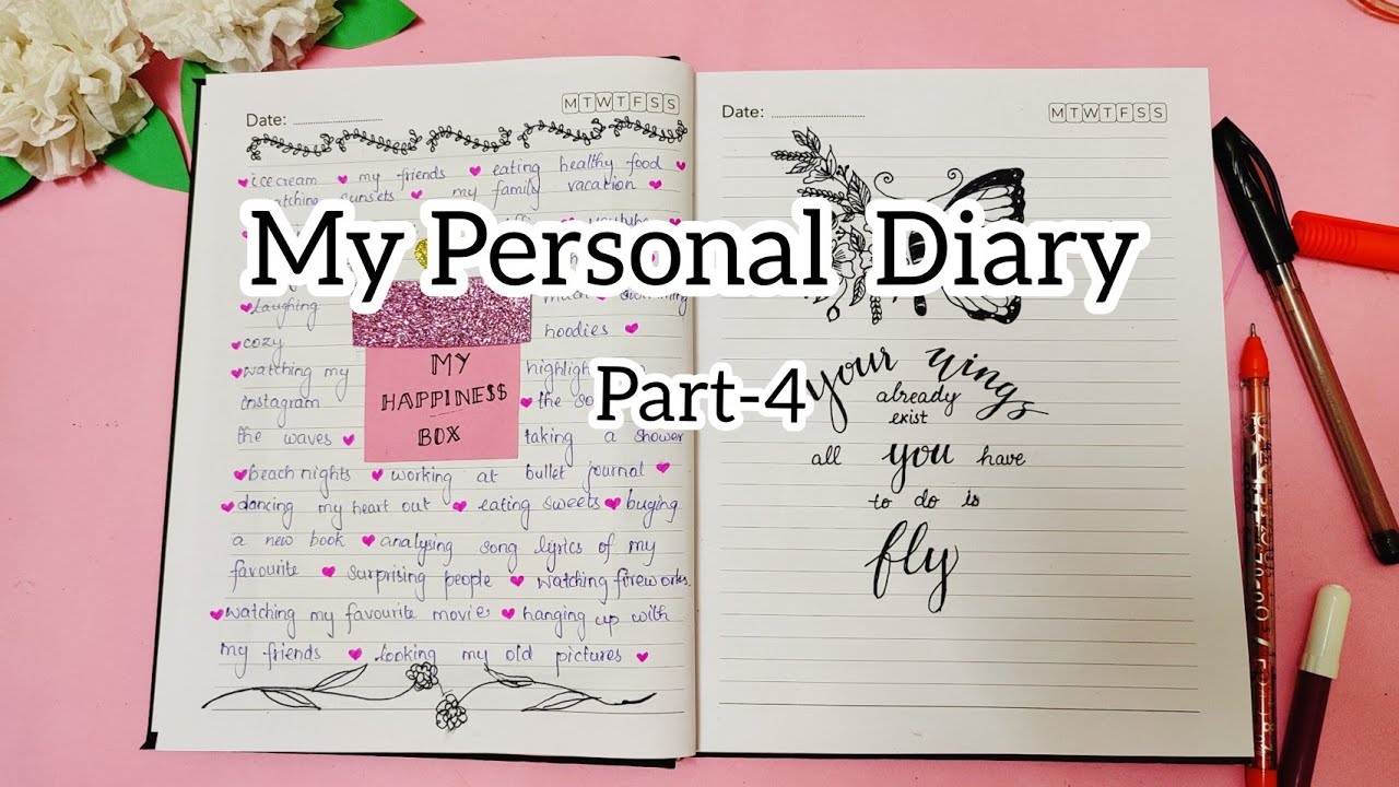 My Personal Diary 2022 part-4 | Bullet Journal | Diary Decoration ...