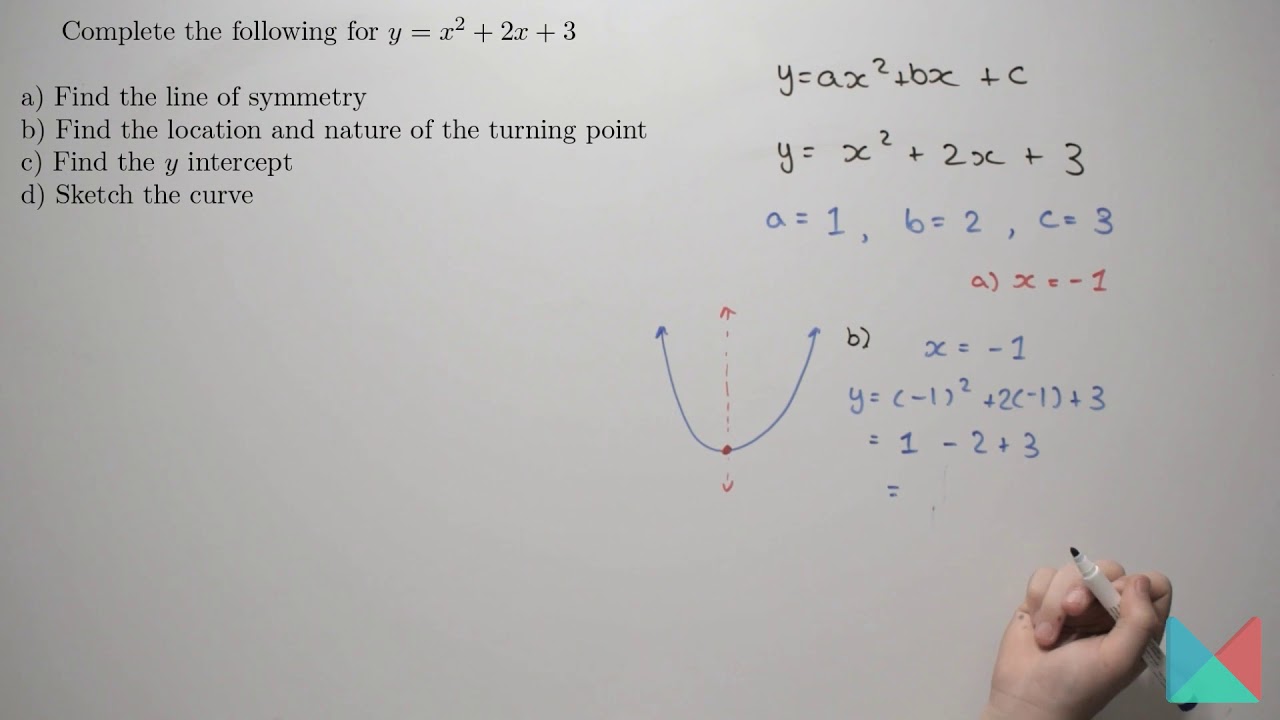 General Form Example | Quadratic Relationships - YouTube