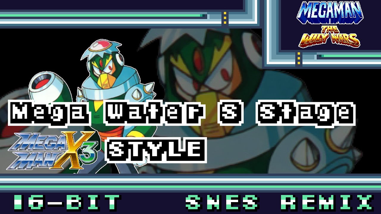 [16-Bit;SNES]Mega Water S Stage - Mega Man The Wily Wars(MMX3 Style ...