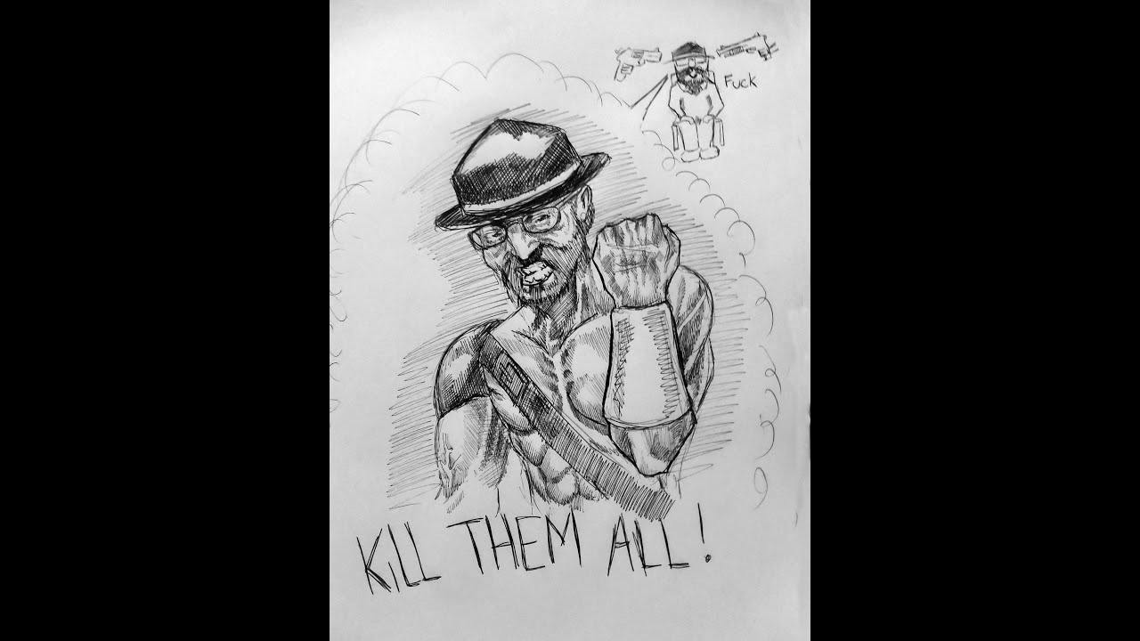 Walter White Spartacus [Breaking Bad] || How to Draw || Dibujando - YouTube