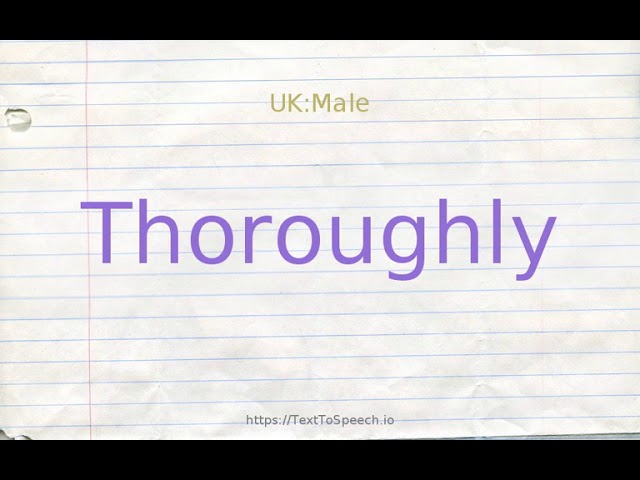 thoroughly synonyms, antonyms and definitions, Online thesaurus ...