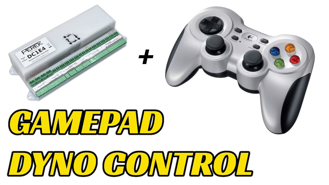Gamepad as an affordable wireless controller for dyno - YouTube