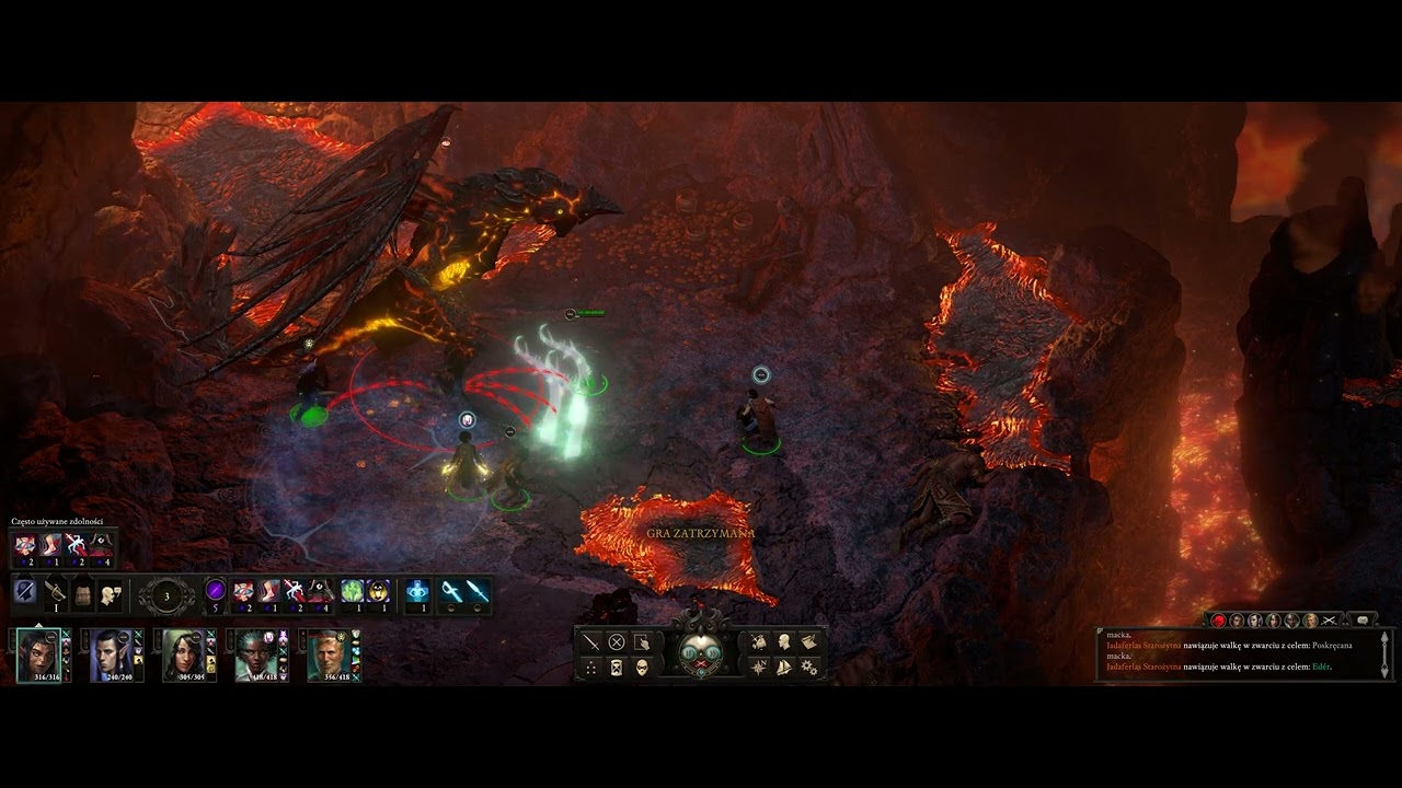 Pillars of Eternity II Deadfire - Magma Dragon Fight - PotD Difficulty ...