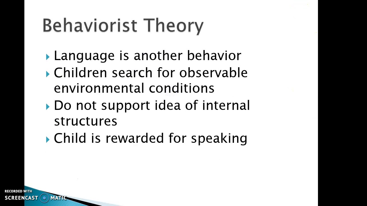 Intro to Language Theories and Behaviorism - YouTube