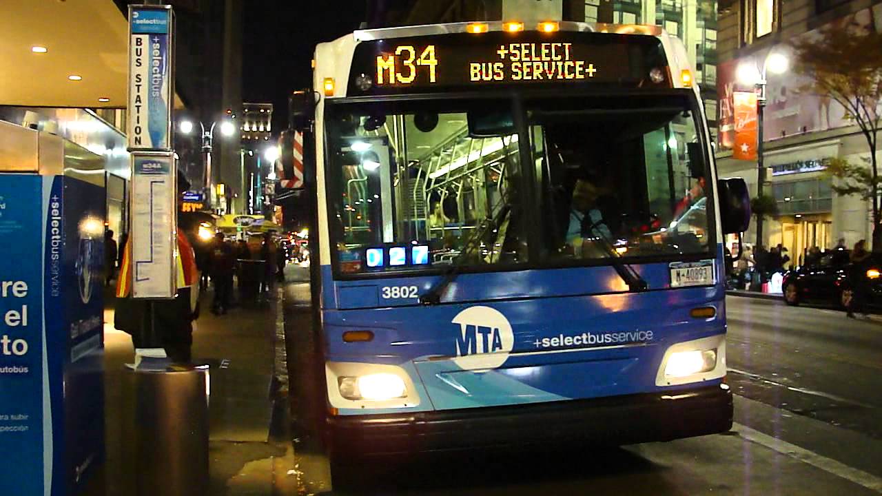 NYCTA Exclusive! : The M34 +Select Bus Service+ With Orion VII Next ...