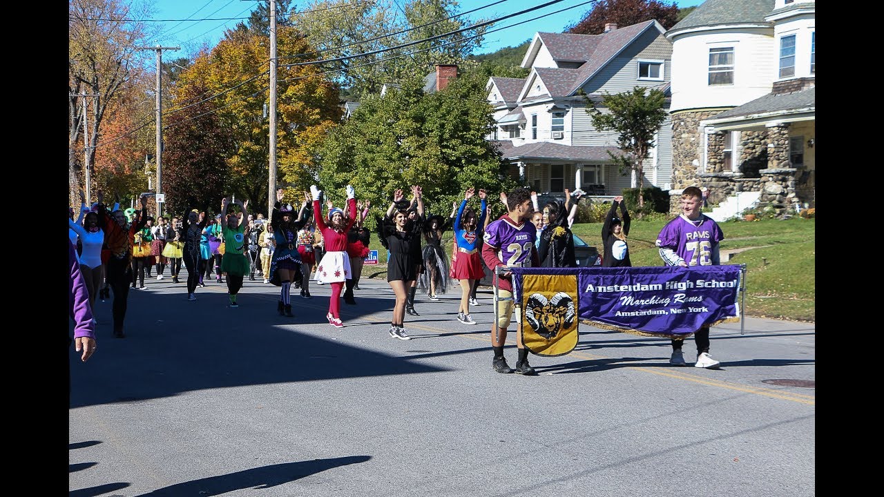2019 AHS Marching Rams - Oct 19 - Halloween Parade - YouTube