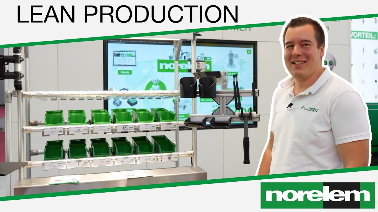 Montagetische, flexibel und modular mit norelem [lean production] - YouTube
