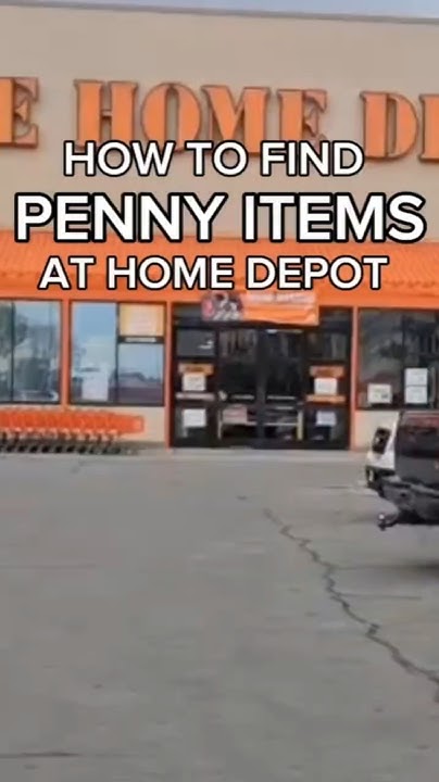 HOW TO FIND PENNY ITEMS AT HOME DEPOT - YouTube