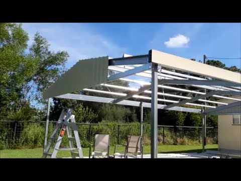 Installing a Carport Part 3 - Install Rafters Purlins and Gable ends ...
