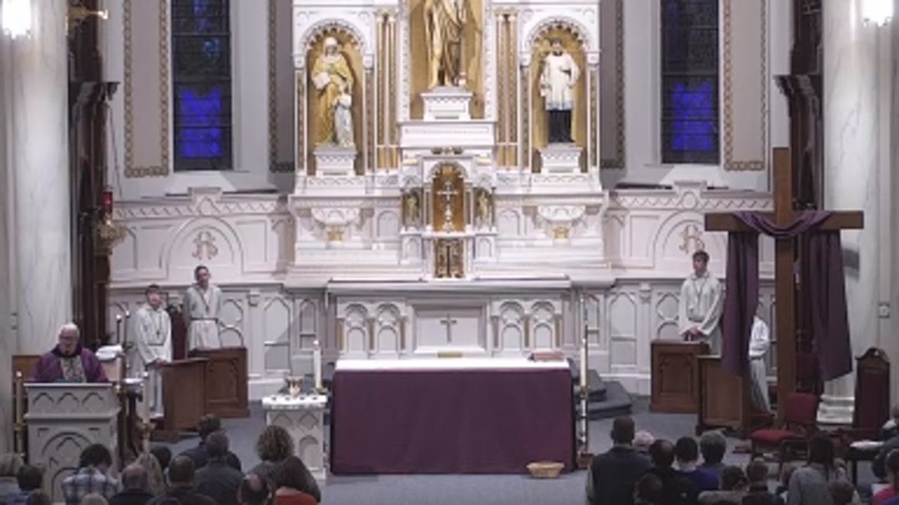 Ash Wednesday 5:30 pm Mass at St. John the Baptist - YouTube
