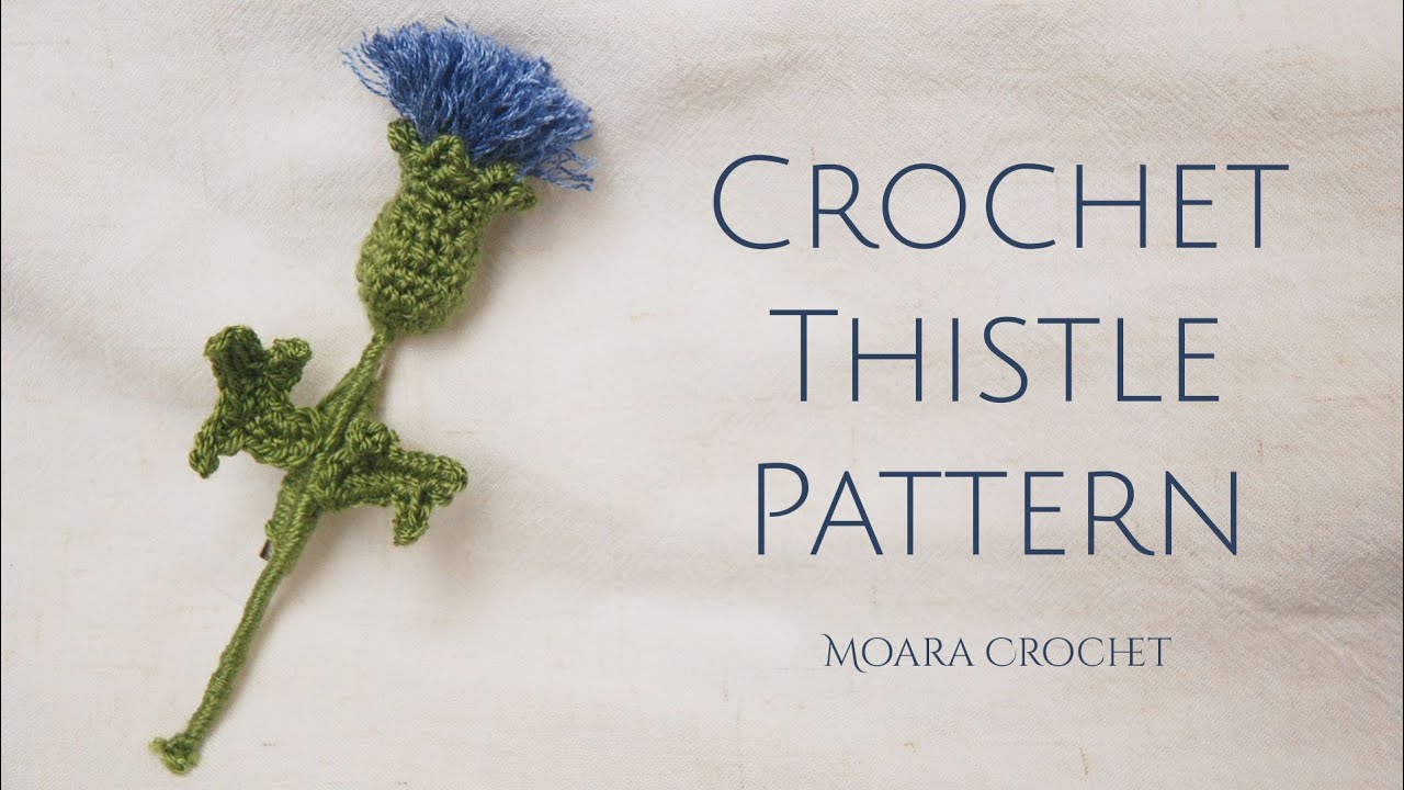 Crochet Thistle Pattern Moara Crochet - YouTube
