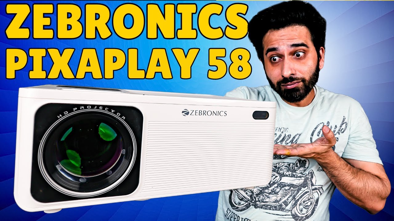 ZEBRONICS Pixaplay 58 PROJECTOR features | Born Creator Clips - YouTube