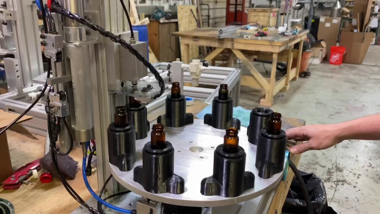 Filling Solutions LLC: Indexing Bottle Filler - YouTube