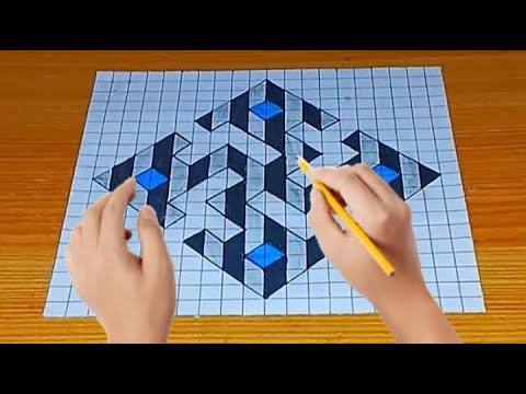 How to draw 3D Illusion drawing || Easy illusion drawing || Step by ...