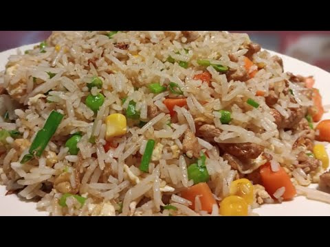 Chicken fried rice with vegetable || chicken fried rice Mauritius style ...
