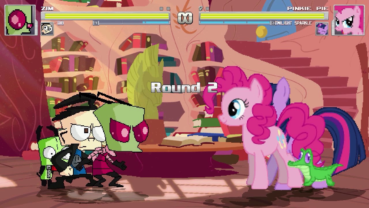AN Mugen Request #1581: Zim & Dib VS Pinkie Pie & Twilight Sparkle ...