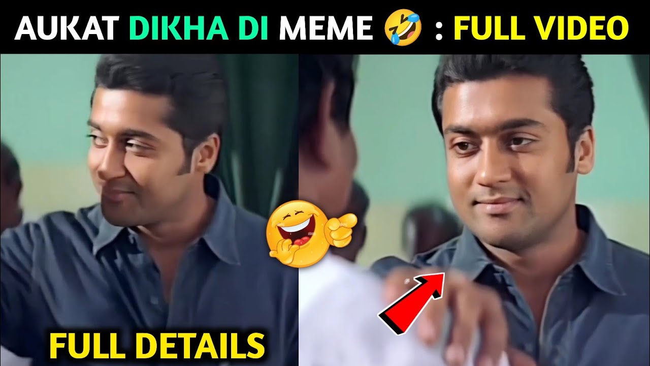 Aukat dikha di meme template| Original Video| maayi k diyat gaali baat ...