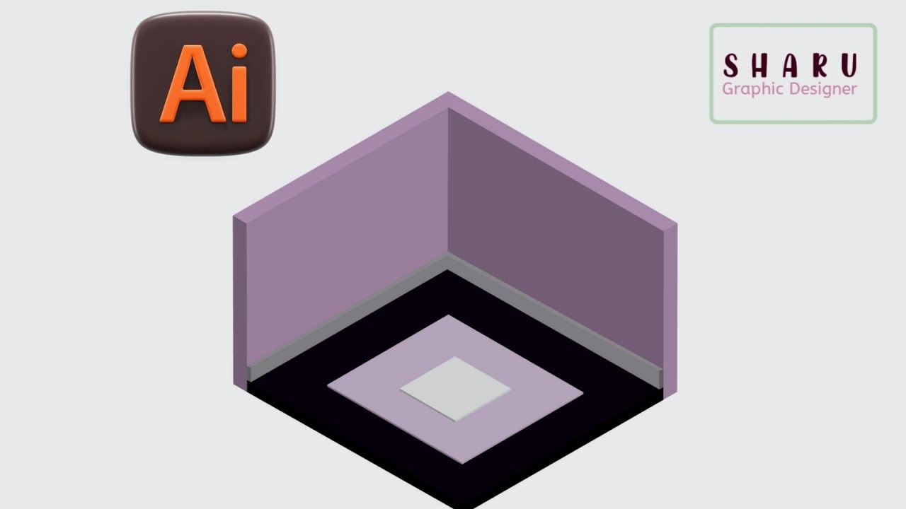3D isometric room design in Adobe illustrator || First part. - YouTube