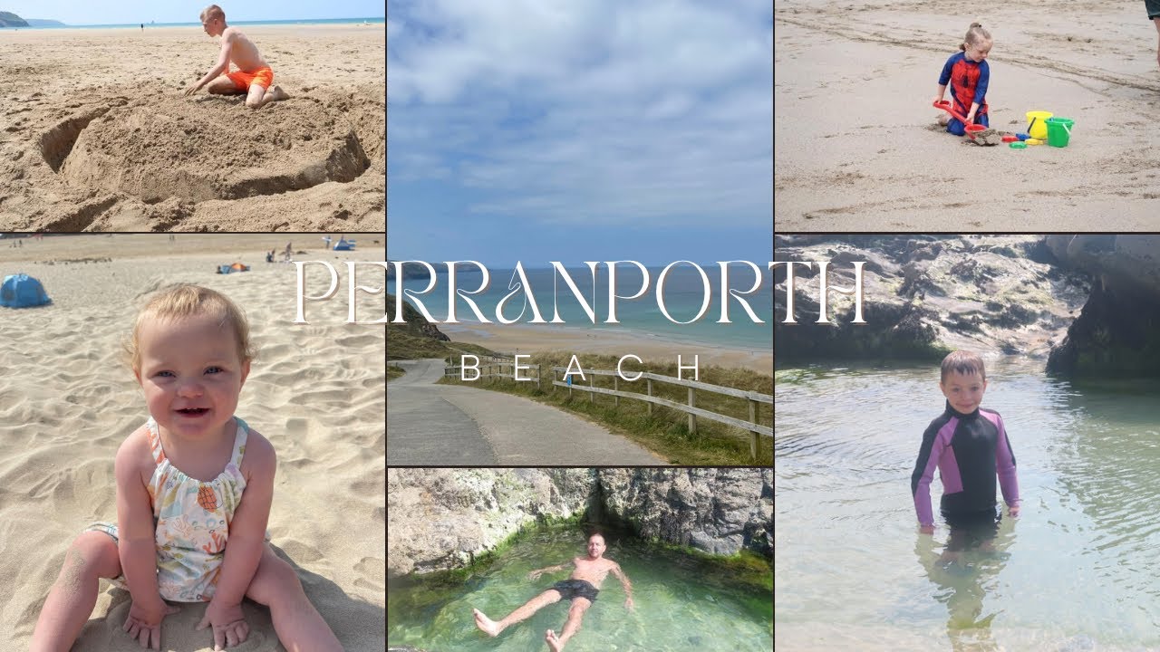 Perranporth Beach | rock pools, crabbing | The Clay Family - YouTube
