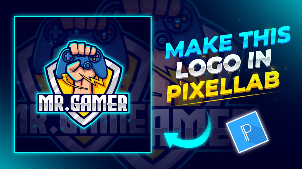 Make Professional Gaming Logo In Pixellab | How To Make Gaming Logo On ...