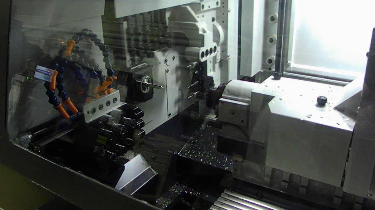 SWISSTEK CNC Swiss Automatic Demo - YouTube