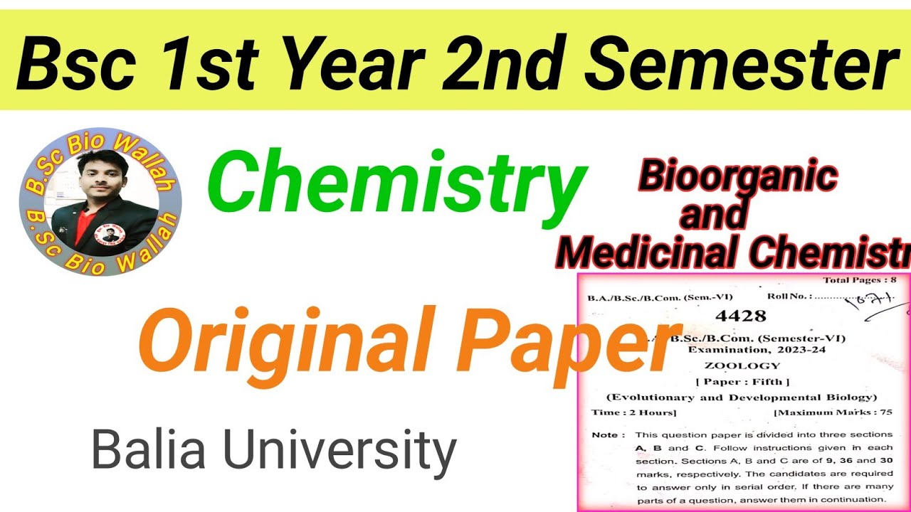 Chemistry Paper Bsc 2nd Semester | Chemistry Paper Bsc 2nd Semester ...