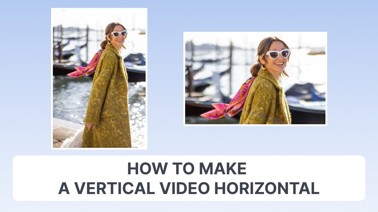 Make a Vertical Video Horizontal - Easy & Free Way to Crop Videos - YouTube