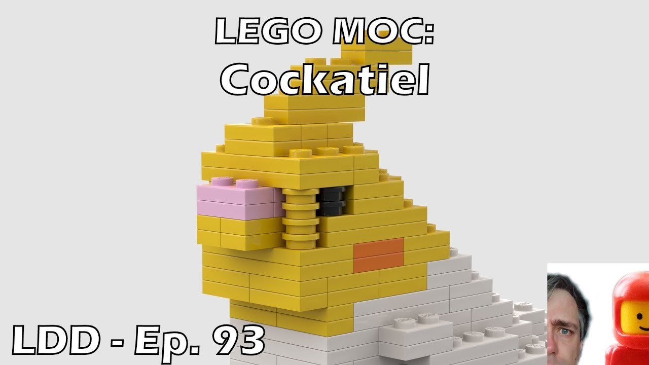 LEGO Animal MOC - Cockatiel [V2] (LDD - Ep. 93) - YouTube