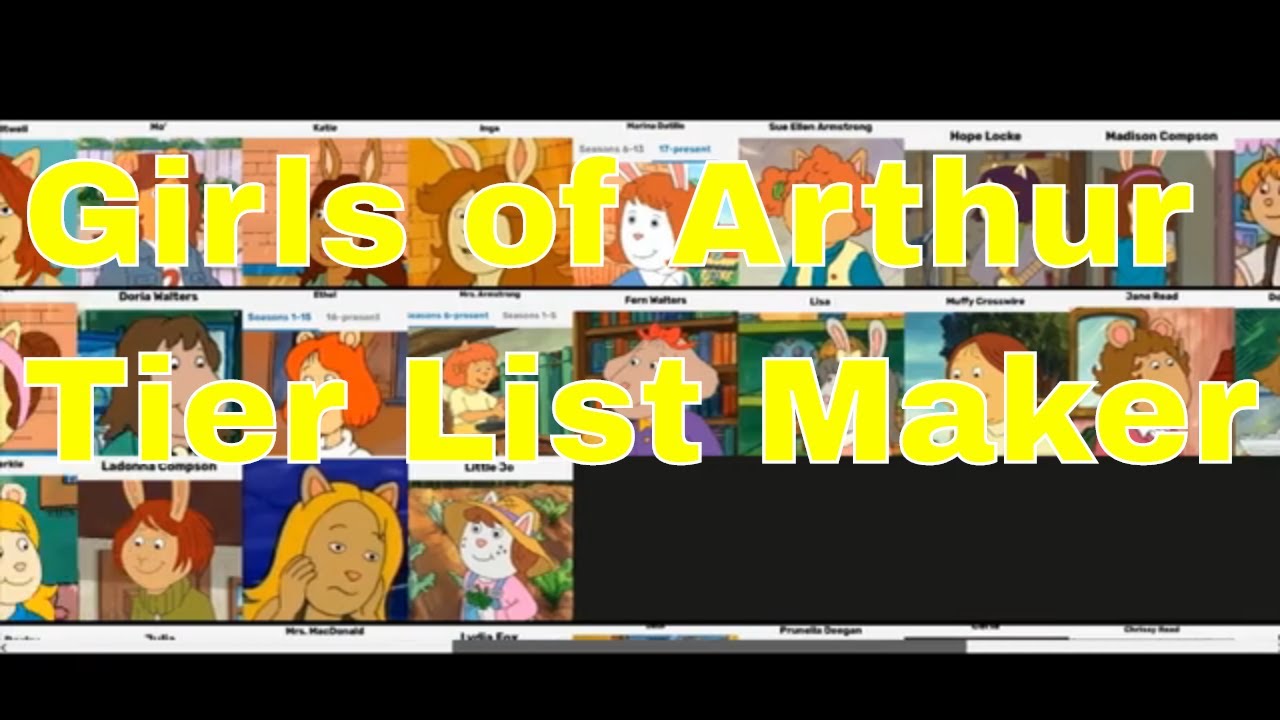Girls of Arthur Tier List Maker - YouTube