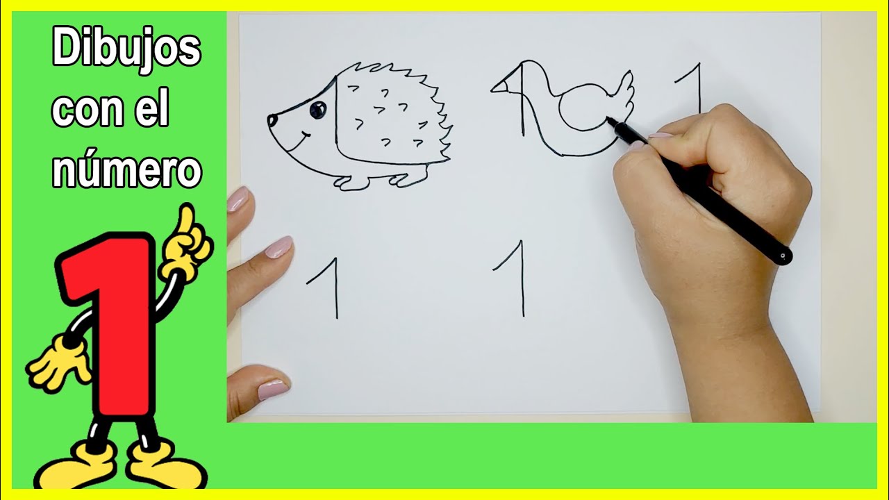 Adivina Qué dibuje con el número 1 / Dibujos con números #1 - YouTube