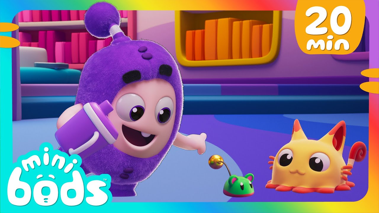 Jeff y su nueva mascota 🐱|🌈 Caricaturas para niños🌈 | Minibods en ...