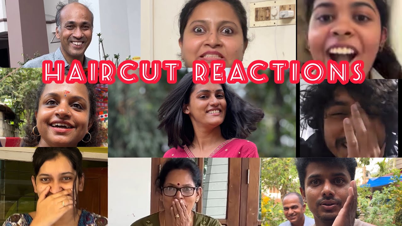 Haircut Reactions || Reaction Video || Hair Transformation || Makeover ...
