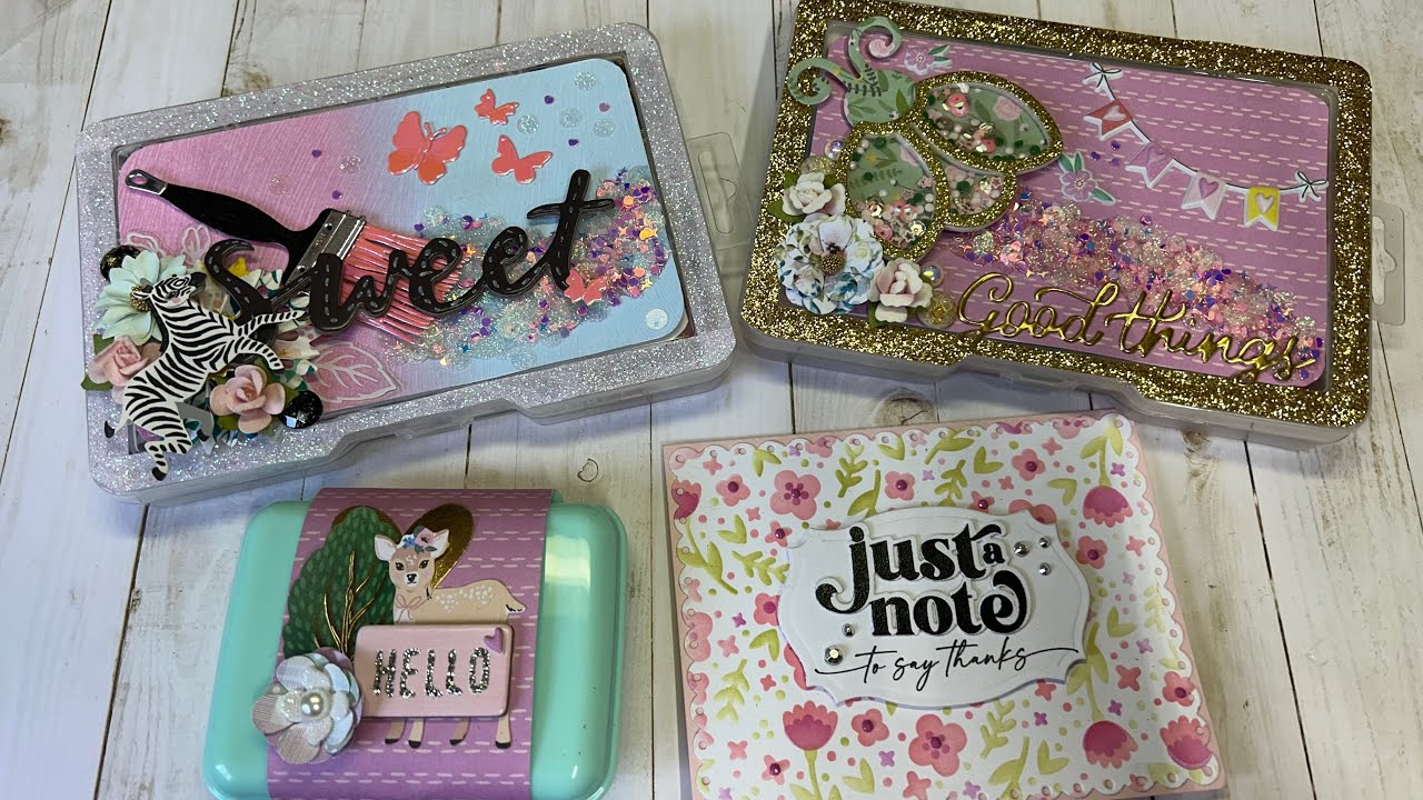 Embellishment boxes with wire wrapped beads swaps - YouTube