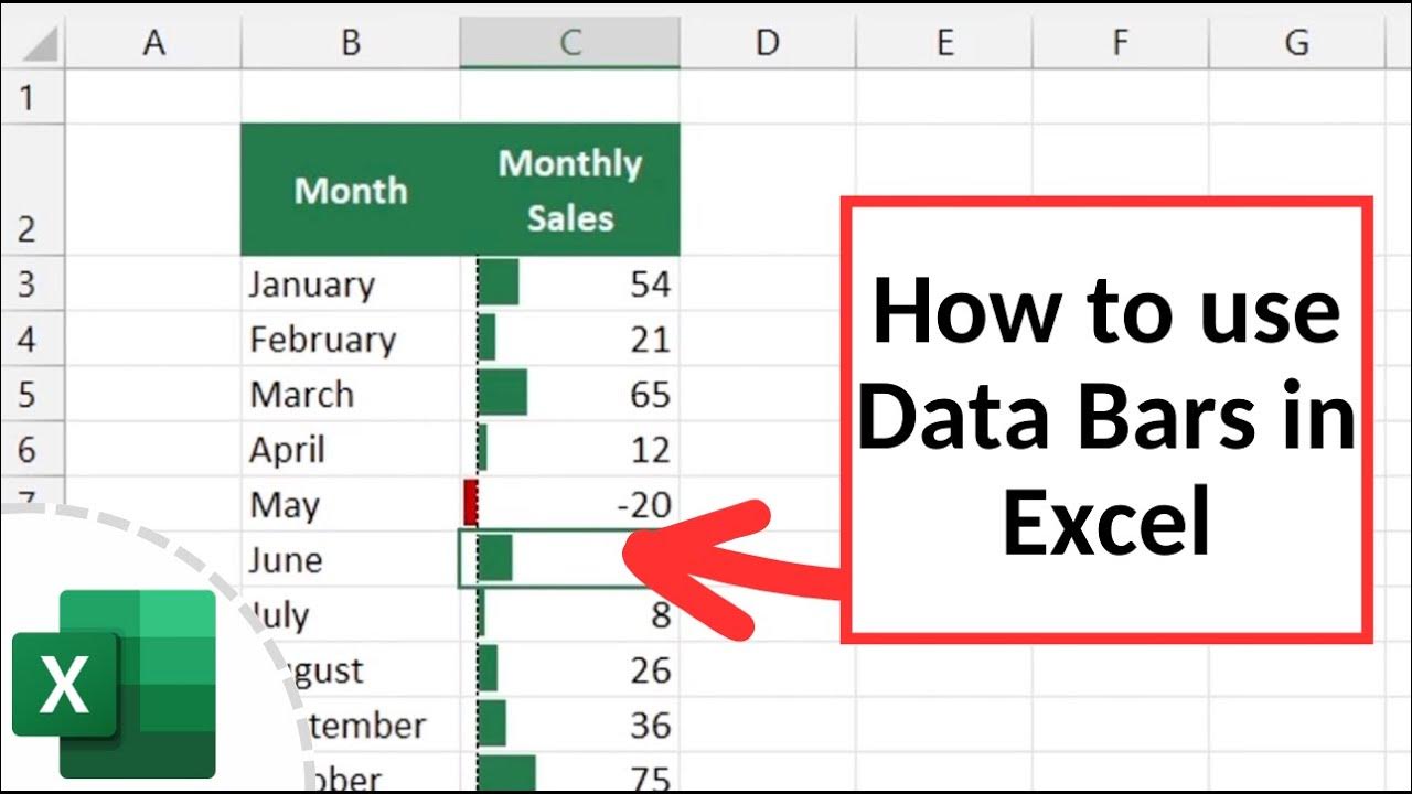 How to Use Data Bars in Excel - YouTube